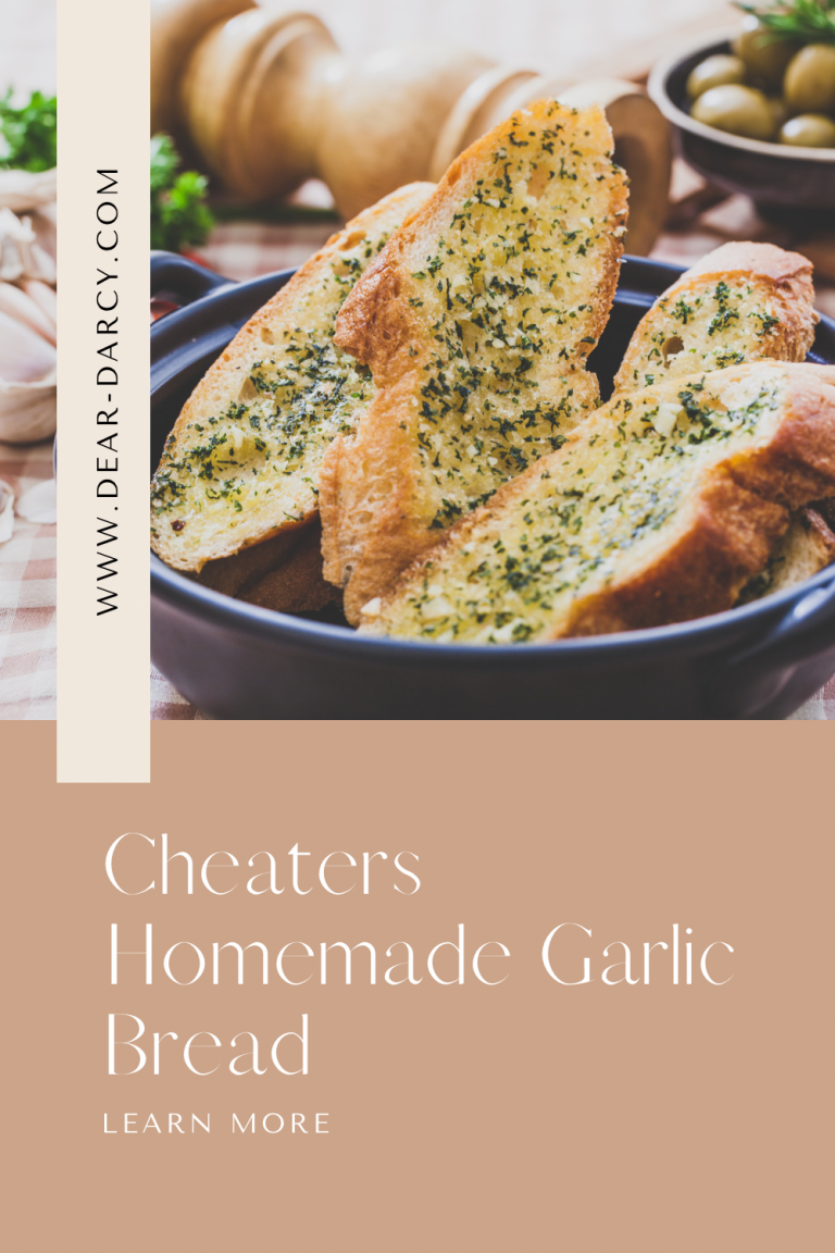Cheaters Homemade Garlic Bread - Dear D'Arcy