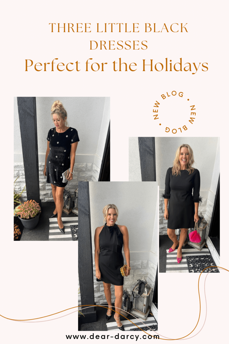 Three little black dresses: by Jude Connally - Dear D'Arcy