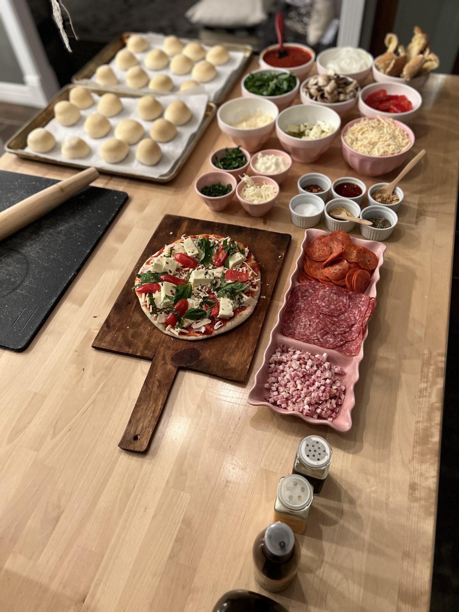 Build Your Pizza Bar for a Fun Family Meal - Dear D'Arcy
