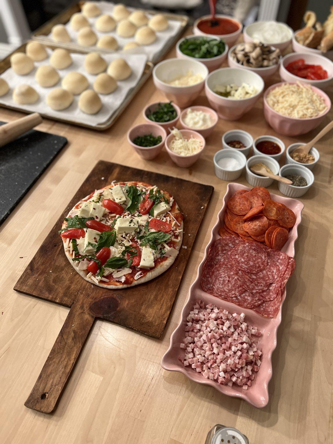 Build Your Pizza Bar for a Fun Family Meal - Dear D'Arcy