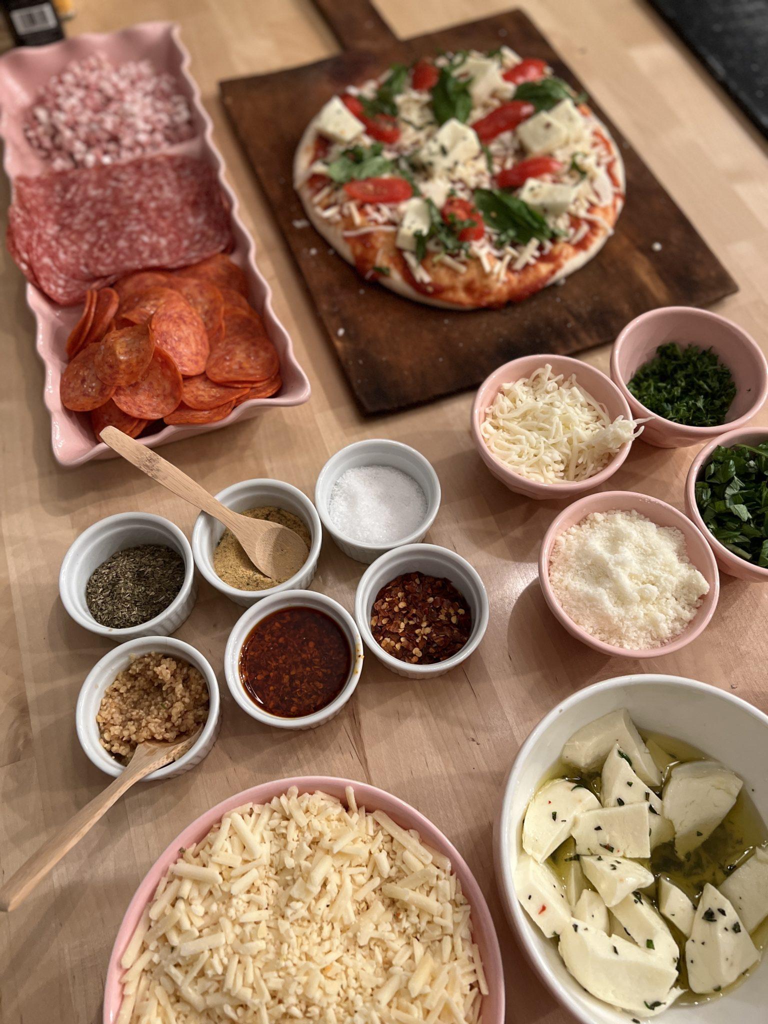Build Your Pizza Bar for a Fun Family Meal - Dear D'Arcy