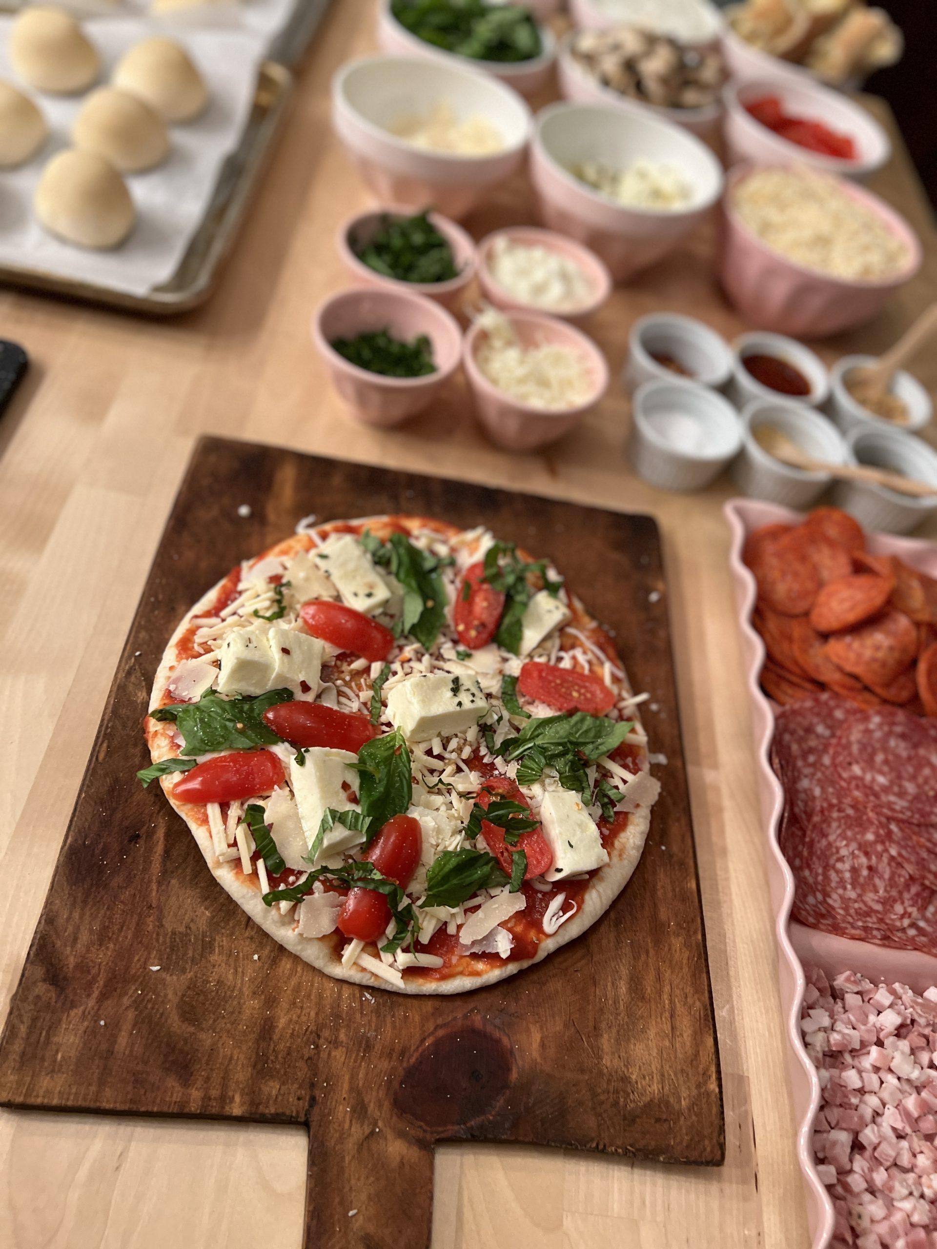 Build Your Pizza Bar for a Fun Family Meal - Dear D'Arcy