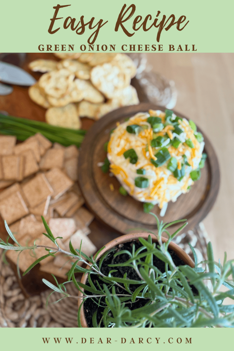Easy Green Onion Cheese Ball Recipe - Dear D'Arcy
