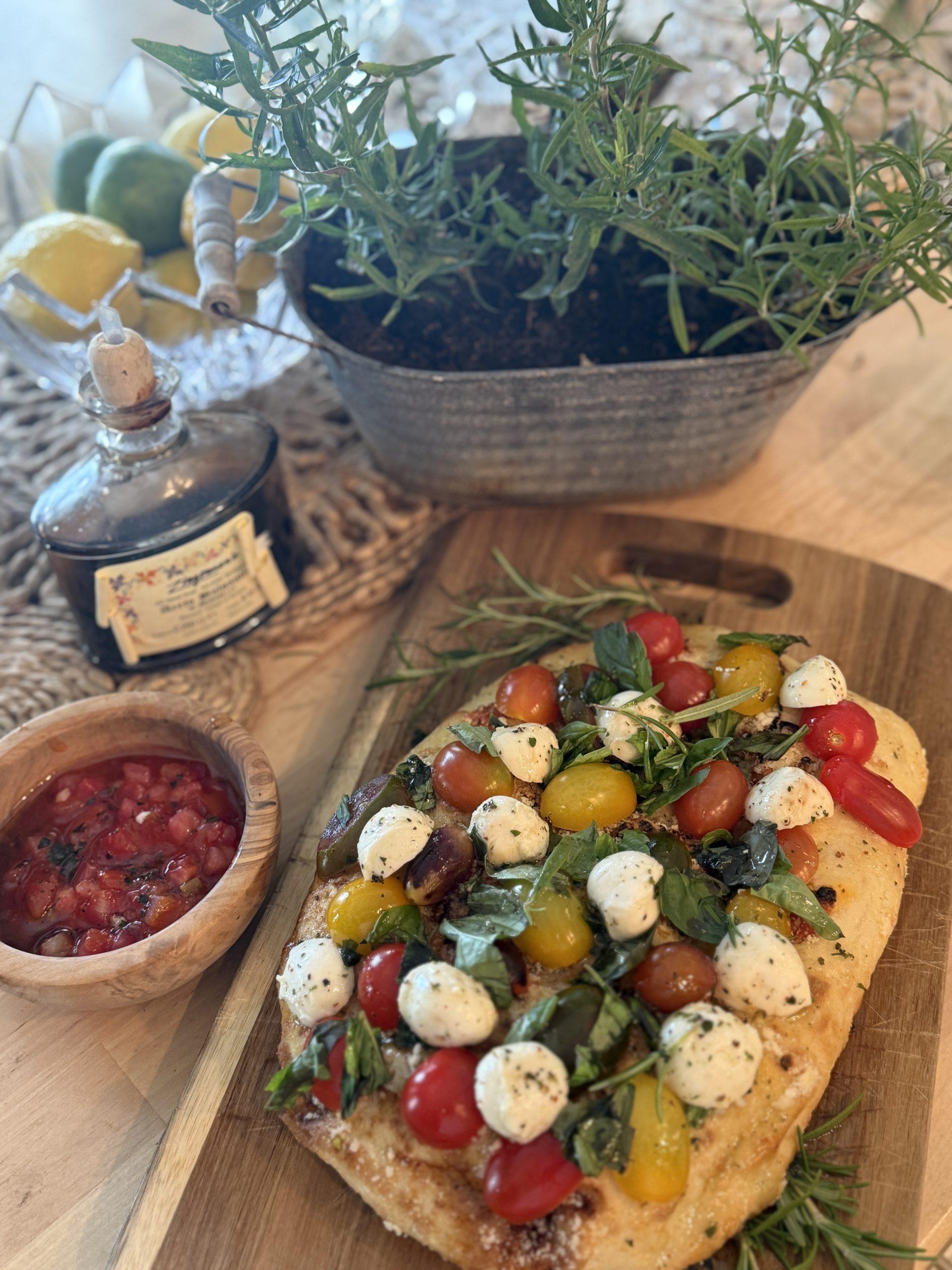 Homemade Caprese Focaccia Bread - Dear D'Arcy